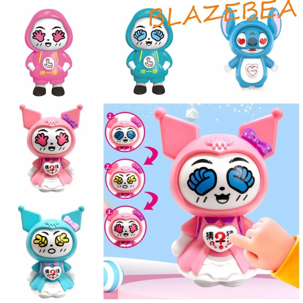 Blazebea ตุ๊กตาเปลี่ยนหน้าจี้,งานฝีมือ DIY Finger-guessing Kuromi เปลี่ยนหน้าตุ๊กตาพวงกุญแจ,3 ...