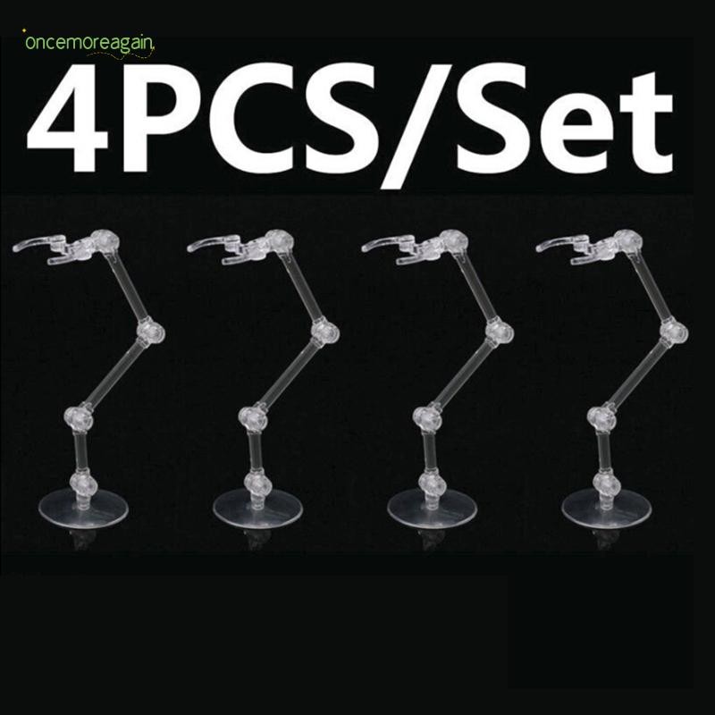 【Final Clear Out】4 Pcs Clear Action Figure Base Stand Holder For Bandai ...