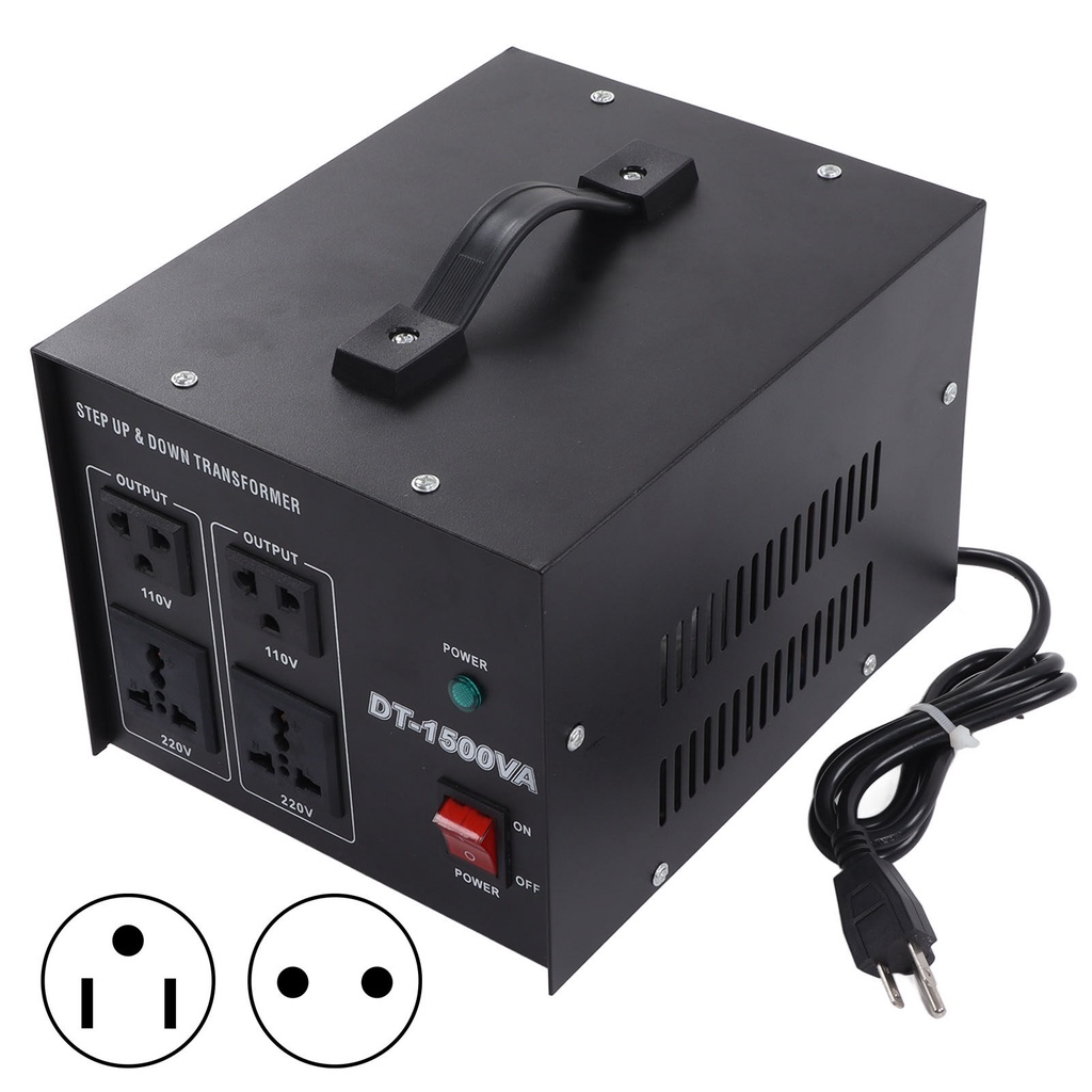 Step Up Buck Transformer 1500W ตัวแปลงแรงดันไฟสำหรับงานหนัก 110V‑220V ...