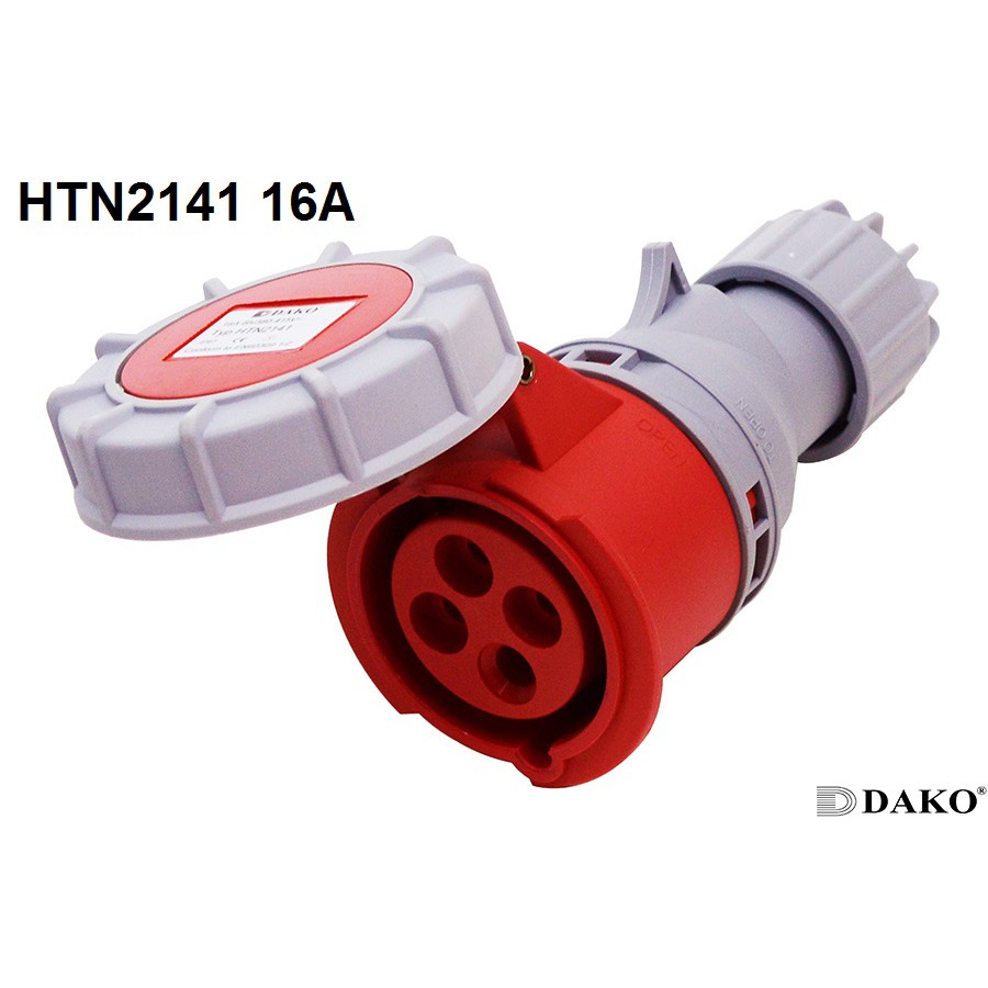 "Dako" Power Plug (เพาเวอร์ปลั๊ก) รุ่น HTN2141 16A 380V-415V 4Pin IP67 ...
