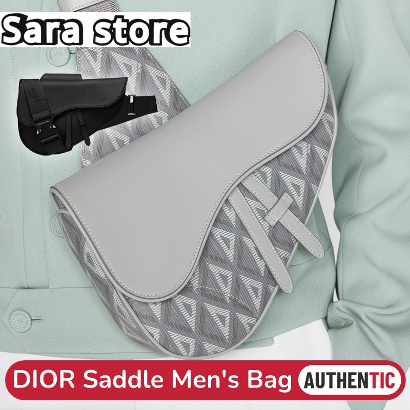 ดิออร์ Dior Saddle Bag Messenger Bag Chest Bag Men กระเป๋าคาดหน้าอก ...