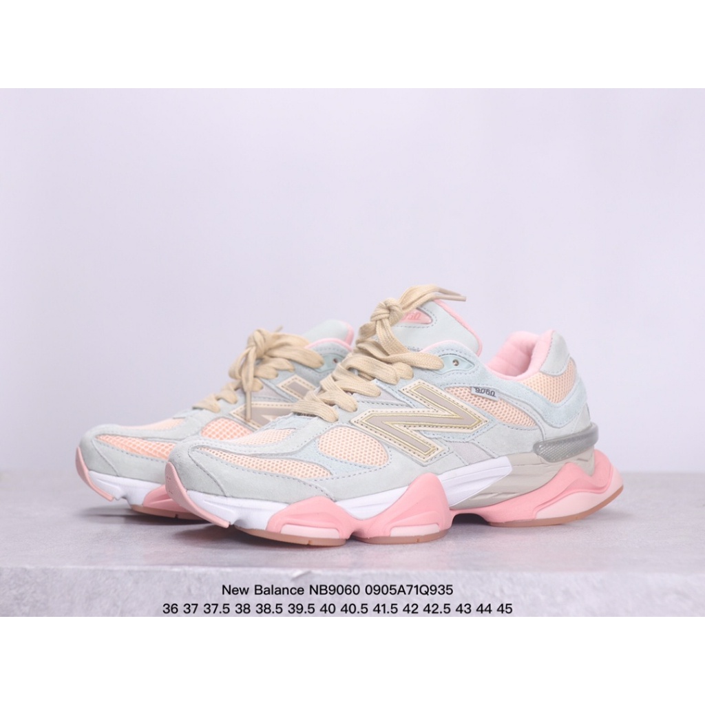 New Balance NB9060 สวมกันลื่นป้องกันการลื่นไถลแฟชั่นวินเทจกีฬาลำลองรองเท้าวิ่งบอร์ดU9060JG1 ...