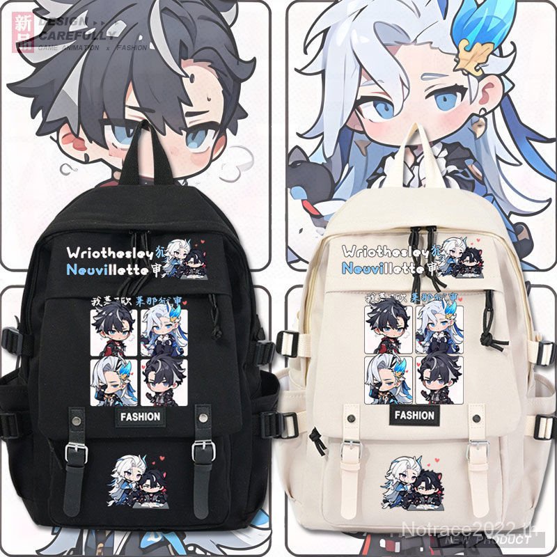 ★Genshin Impact★Neuvillette & Wriothesley Game Merchandise กระเป๋าเป้ ...