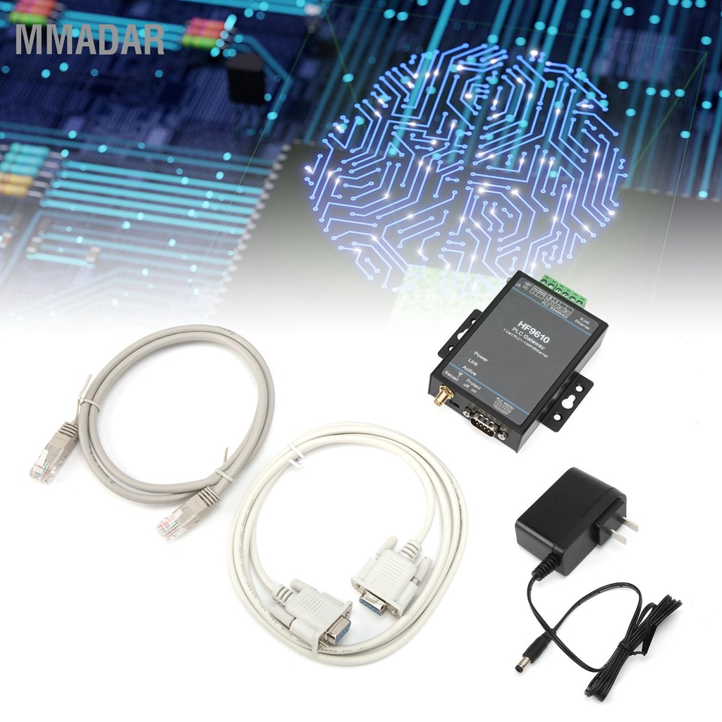 MMADAR พอร์ตอนุกรมไปยังอุปกรณ์ WiFi Ethernet PLC รีโมทคอนโทรล โมดูล HF-9610 US ปลั๊ก 100-240V ...
