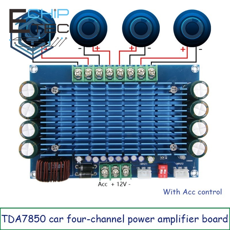 บอร์ดโมดูลขยายเสียง DC XH-M180 TDA7850 50W*4 12V 1 ชิ้น | Shopee Thailand