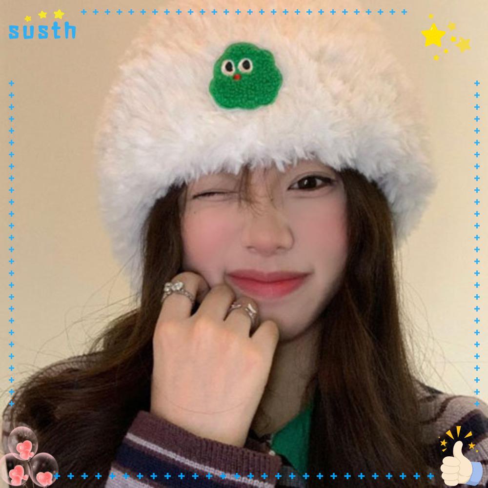 Susth หมวกถัก ผ้าวูล ขนนิ่ม กันลม ให้ความอบอุ่น เป็นมิตรกับผิวหนัง ทน ...