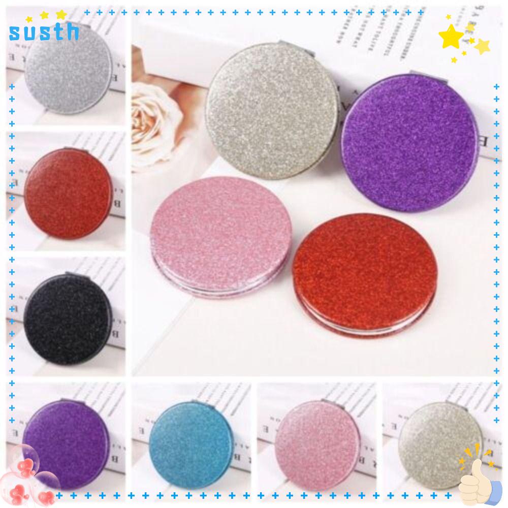 Susth กระจกแต่งหน้า หนัง PU แบบพับได้ แต่งกลิตเตอร์ แฟชั่น | Shopee ...