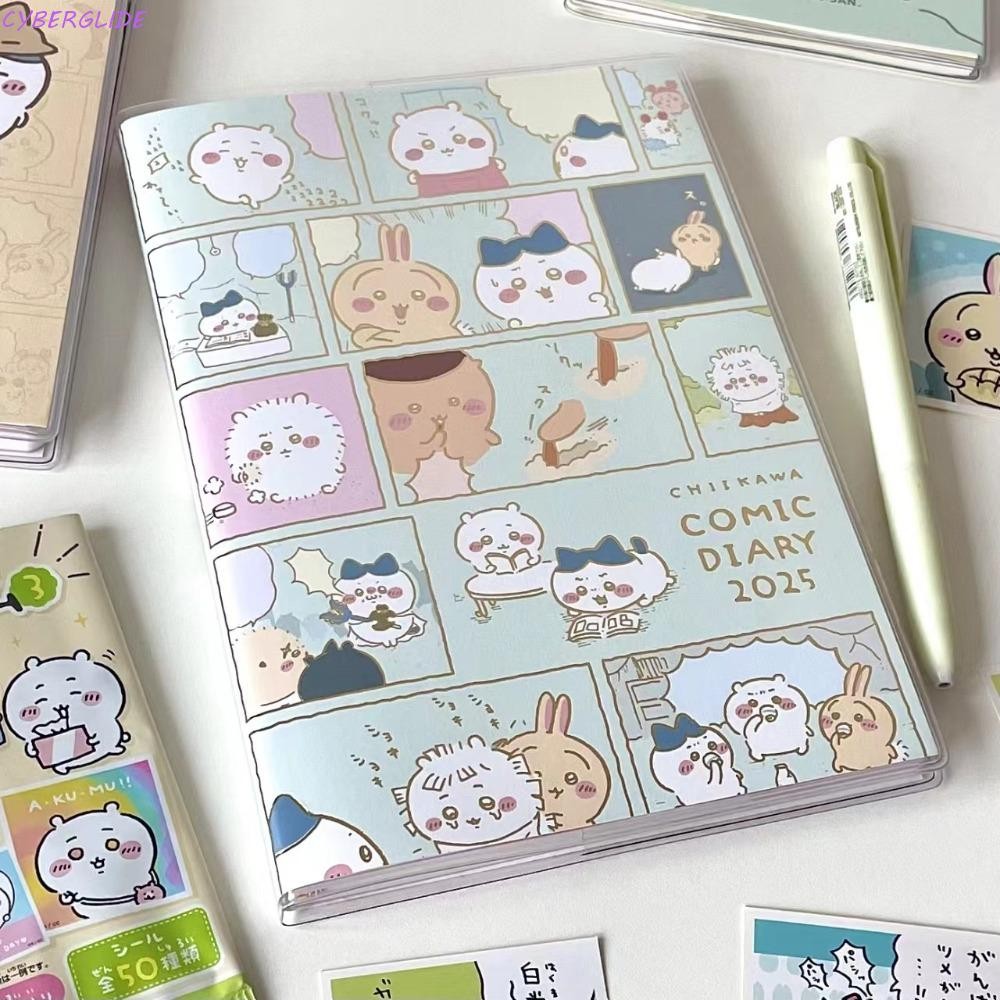 Cyberglide Usagi สมุดบันทึกวางแผนรายวัน, B6 To Do List 2025 Chiikawa Comic Diary, คู่มือ ...