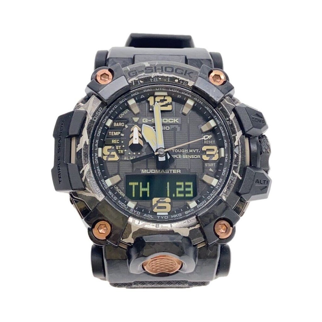 Casio Mens Watch Solar Watch_G-SHOCK Digiana Rubber Black SS ส่งตรงจาก ...