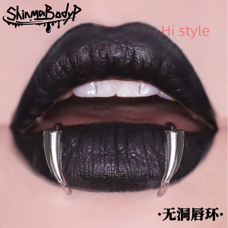 SHINAM Vampire Fang No Hole Lips Clamp Devil Fang Sharp Teeth | Shopee ...