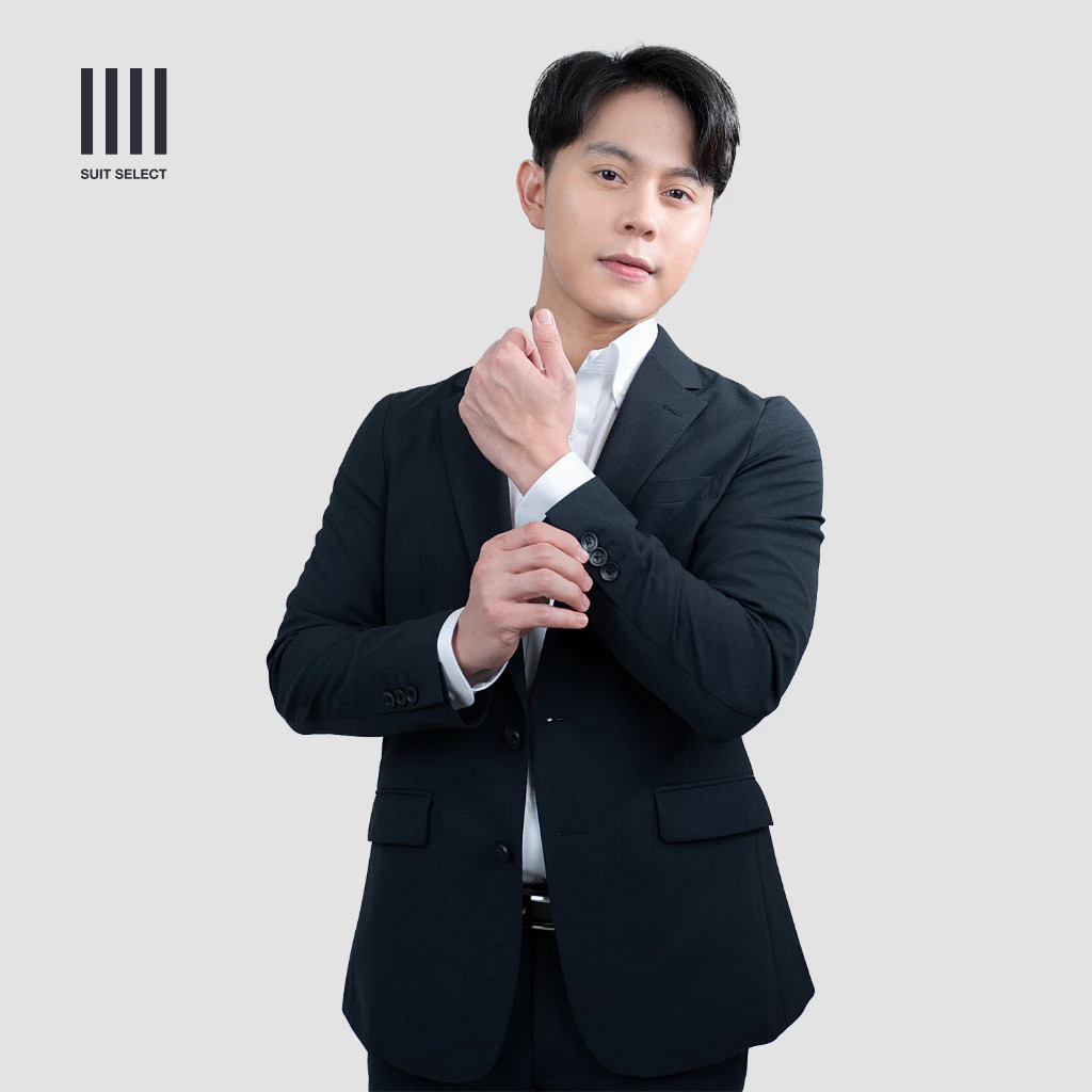 sawr SUIT SELECT 4S SUPER NON-IRON JACKET (Black) เสื้อแจ็คเก็ตสีดำ ซัก ...