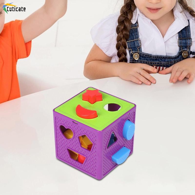 [Szlinyou1] Shape Sorting Cube ของเล่นกล่องรูปร่าง Sorter ของเล่น ...