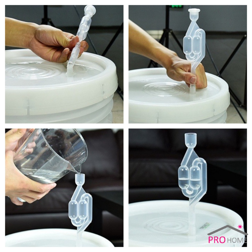 Prohome วาล์วพลาสติกแบบทางเดียว สีใส สําหรับกรอกของเหลวทําไวน์ พลาสติก PP หนา airlock | Shopee ...