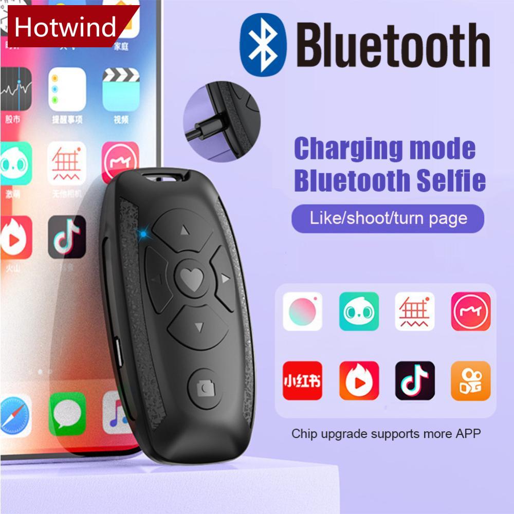 Hotwind ปุ่มกดชัตเตอร์กล้องเซลฟี่ รีโมตคอนโทรล บลูทูธ สําหรับ TikTok E-book Turn Page H4S8 ...