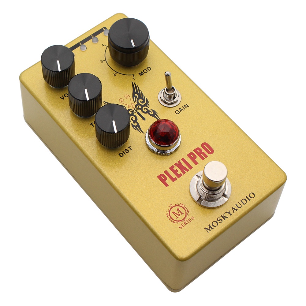 Mosky PLEXI PRO แป้นเหยียบเอฟเฟคกีตาร์ พร้อม 4 รุ่น และทรูบายพาส ...