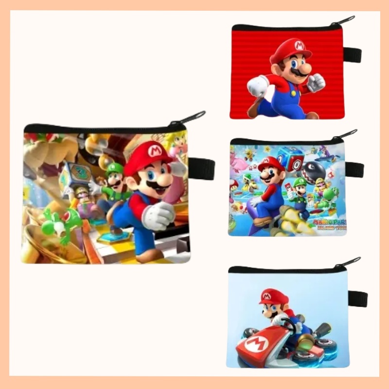 【สินค้าพร้อมส่ง】กระเป๋าสตางค์ กระเป๋าใส่เหรียญ มีซิป พิมพ์ลายการ์ตูน ...