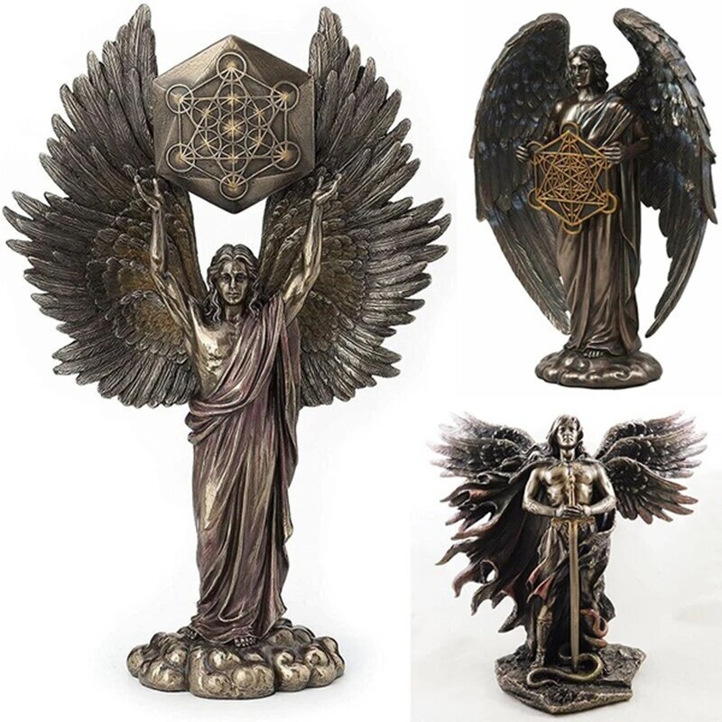Talmudic Judaism Metatron Angel Holding Sacred Flower of Life Geometric ...