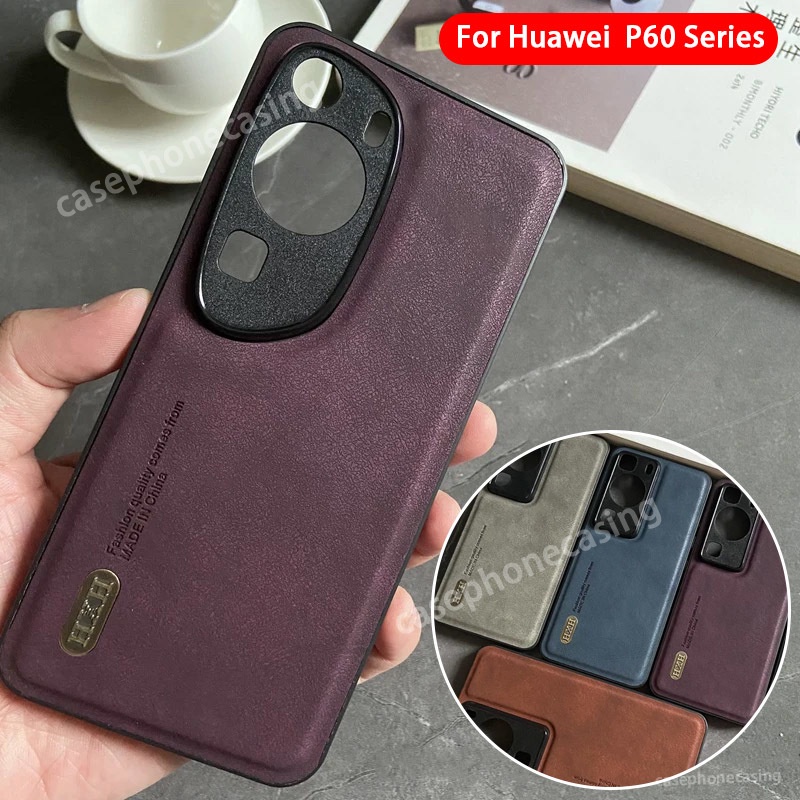 เคสโทรศัพท์มือถือหนังนิ่ม ผิวด้าน ป้องกันเลนส์กล้อง แม่เหล็ก สําหรับ Huawei P60 Pro Art P60Art ...