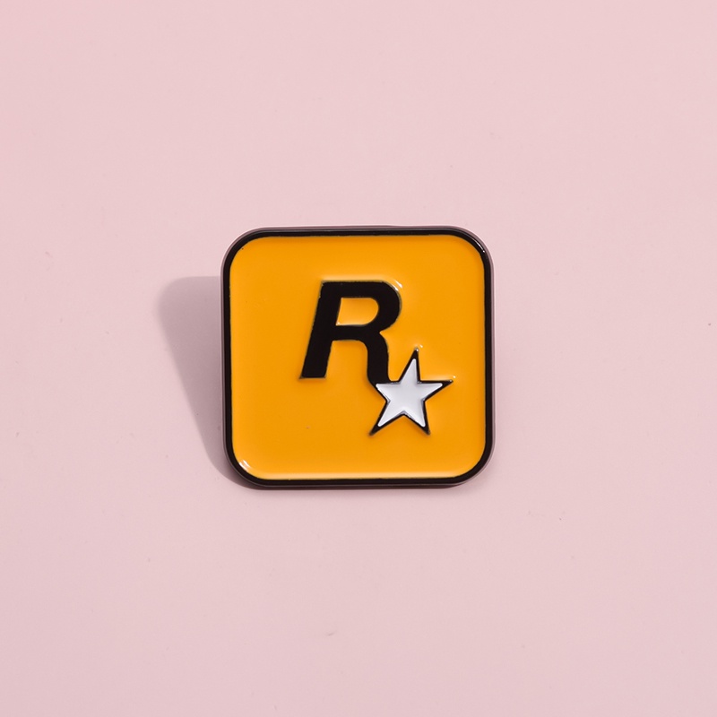 Grand Theft Auto Rockstar Star เข็มกลัดเคลือบ เครื่องประดับ สําหรับ ...