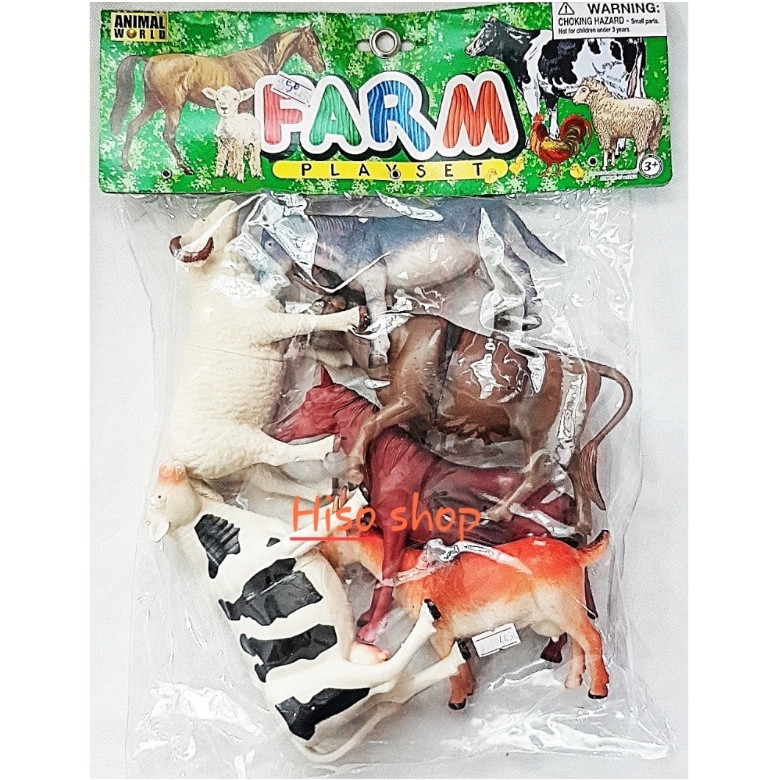 พร้อมส่ง!! โมเดลสัตว์ฟาร์ม ตัวใหญ่ ANIMAL WORLD Farm Play Set ชุดฟาร์ม ...