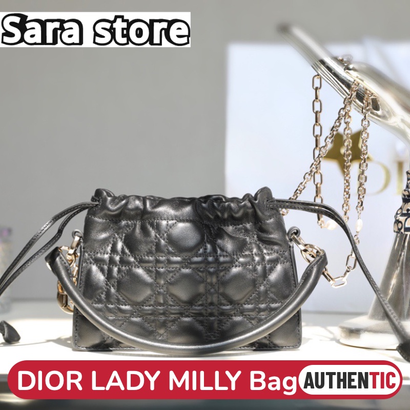 ดิออร์ DIOR LADY MILLY MINI BAG 2023 NEW กระเป๋าถือ/ผู้หญิง | Shopee ...