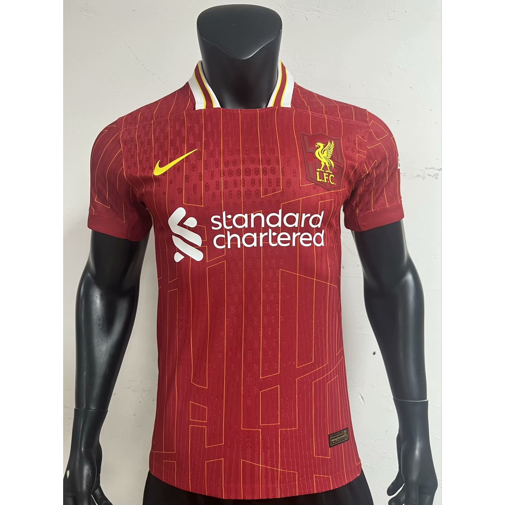[Player Version] 2425 ใหม่ Liverpool Home เสื้อยืดลําลอง แขนสั้น ลาย ...
