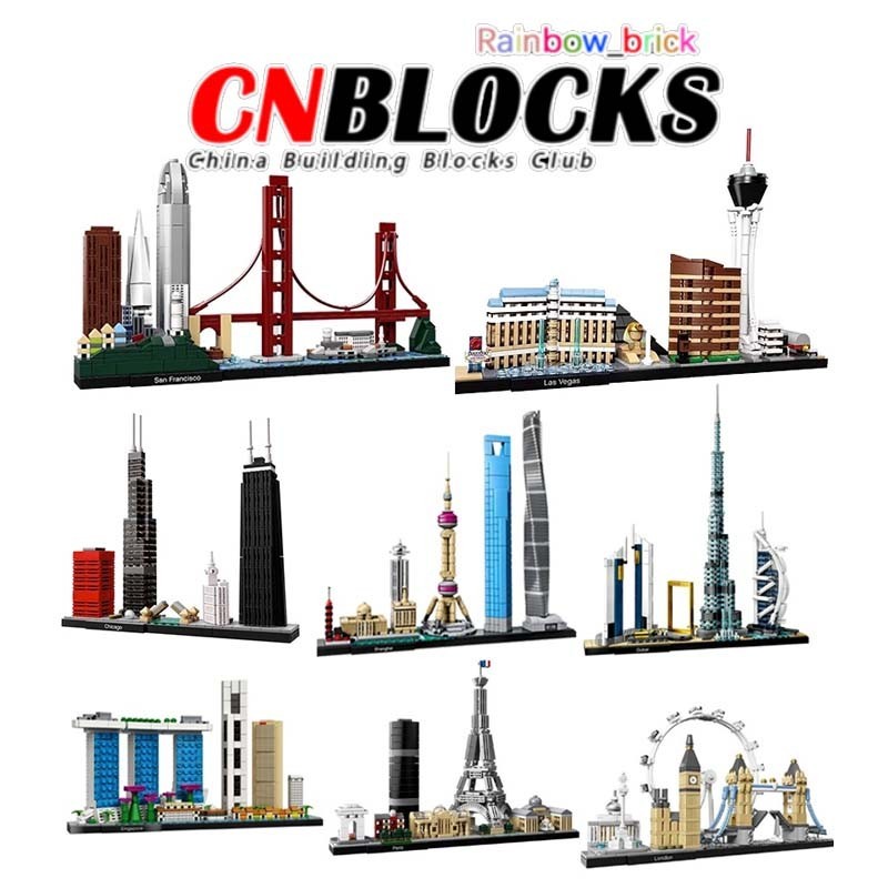 สถาปัตยกรรมเมือง: Shanghai London skyline Singapore skyline Model ...