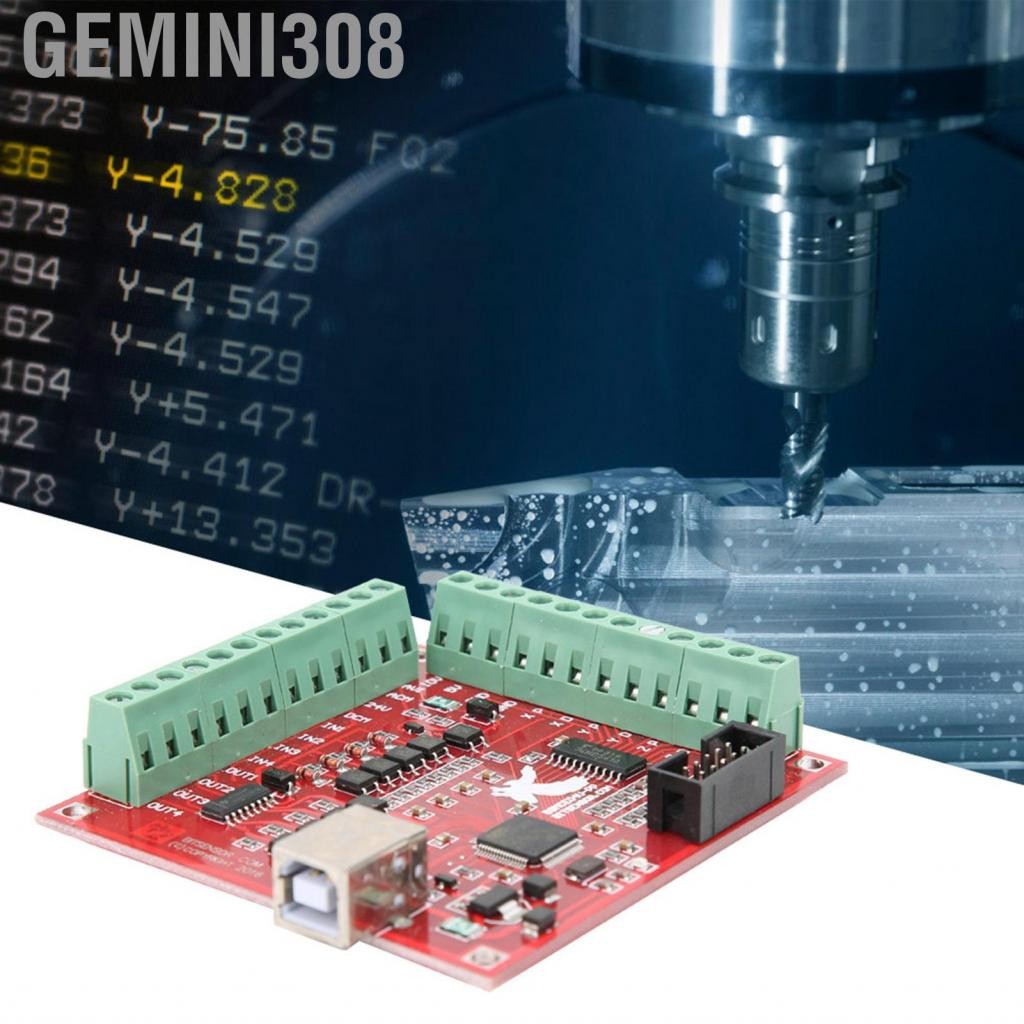 Gemini308 CNC USB MACH3 100Khz สีแดง Break-out Board สนับสนุน Stepper ...