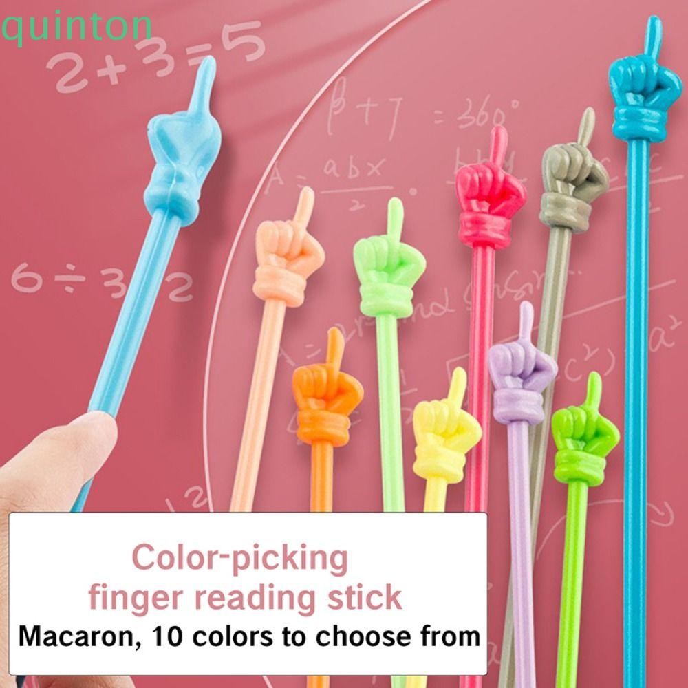 Quinnton 10 ชิ้น/เซ็ตการสอน Stick, Bendable Smooth Finger Reading Stick ...