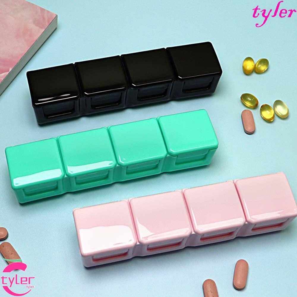 Tyler Travel Pill Case กันน้ํา Mini Medicine Organizer คอนเทนเนอร์ตัด ...