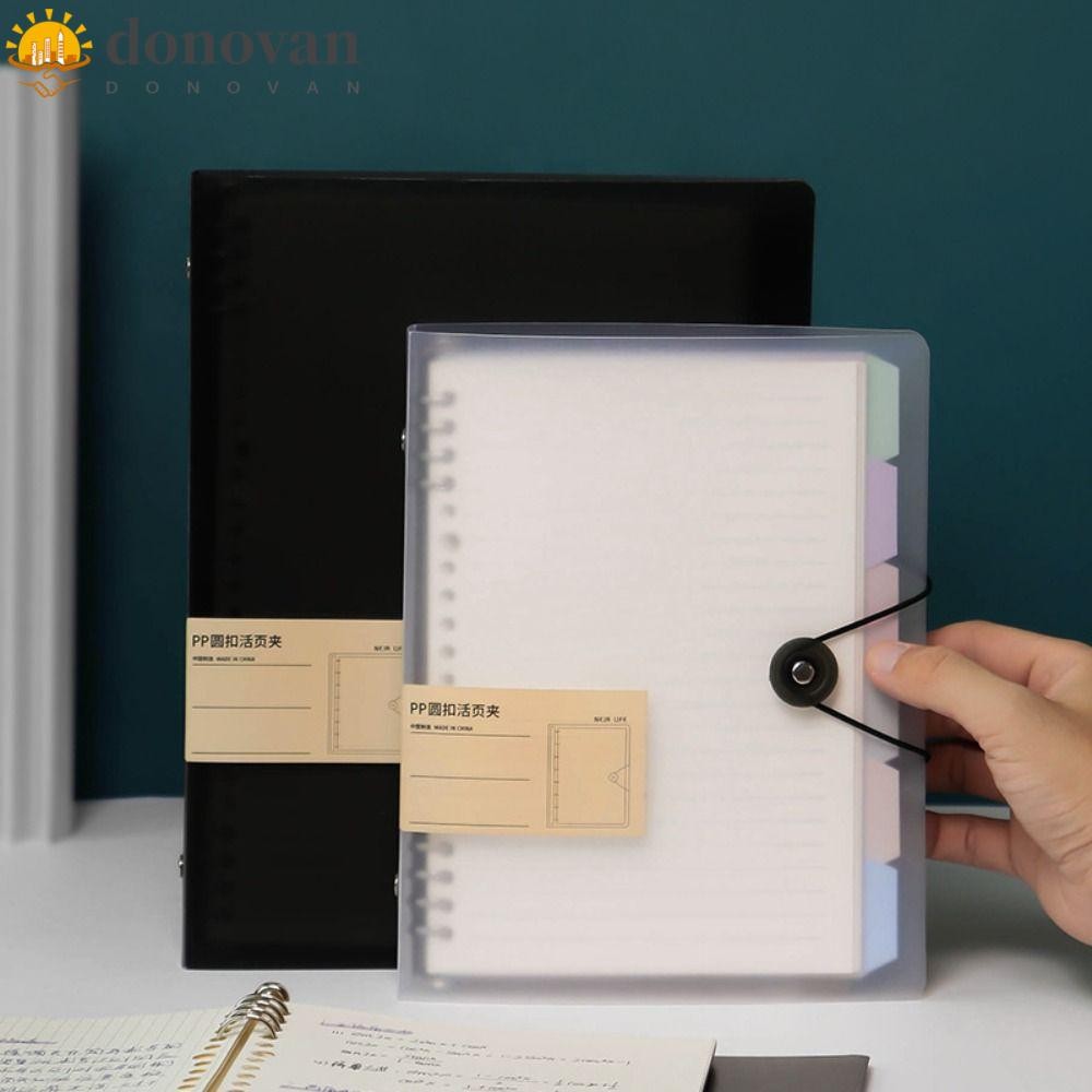 Dodonvan เปลือกโน๊ตบุ๊คแบบหลวม, ฝาครอบด้านใน 8 หลุม A5/B5/A4 Binder ...