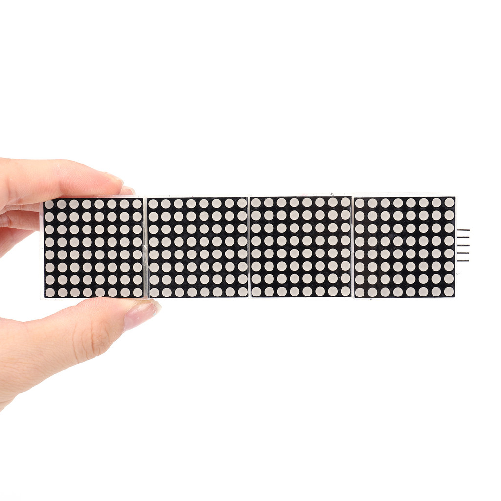 4 IN 1 จอแสดงผล Single-Chip Control LED Modul 5V MAX7219 Dot Matrix DIY ...