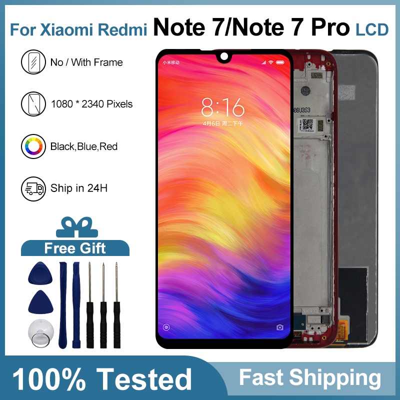 หน้าจอสัมผัส LCD 6.3 นิ้ว แบบเปลี่ยน สําหรับ Xiaomi Redmi Note 7 Redmi ...