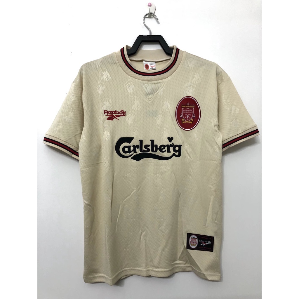 เสื้อกีฬาแขนสั้น ลายทีมชาติฟุตบอล Liverpool 96-97 ชุดเยือน สไตล์เรโทร ...