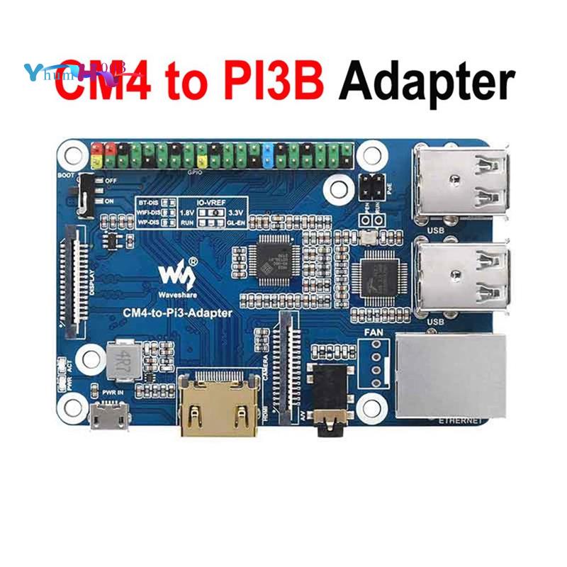 [yhumh003] อะแดปเตอร์บอร์ดขยาย PI3B IO Base Board CM4 เป็น Pi3 สีฟ้า ...