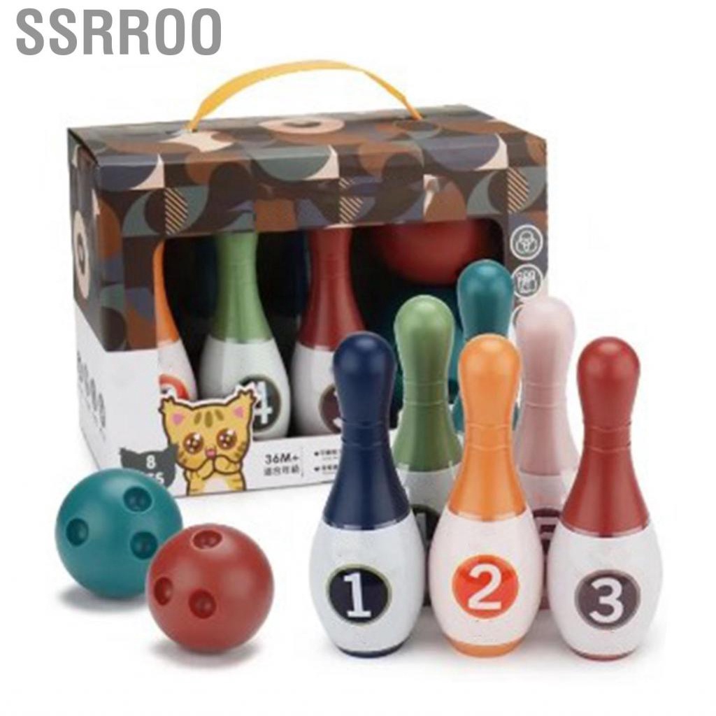 Ssrroo Mini Bowling Pin Toys Parent Child Interaction Educational Kids ...