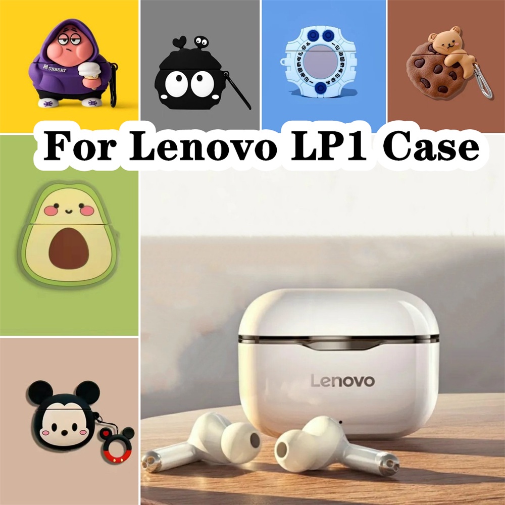 【พร้อมส่ง】เคสหูฟัง แบบนิ่ม กันกระแทก ลายการ์ตูน สําหรับ Lenovo LP1 ...