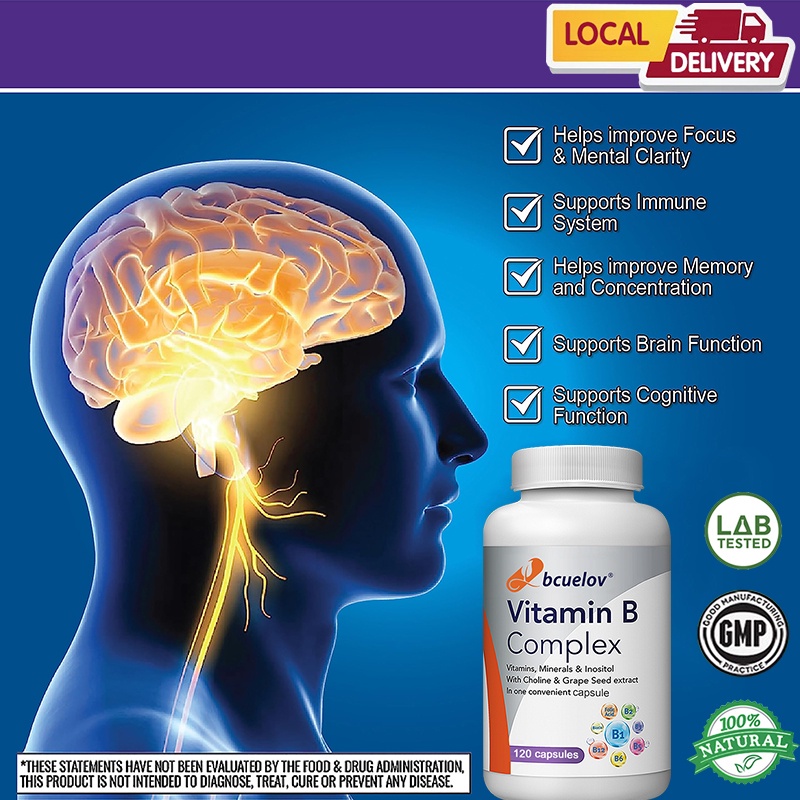 Vitamin B complex supplement to improve immunity, reduce stress ...