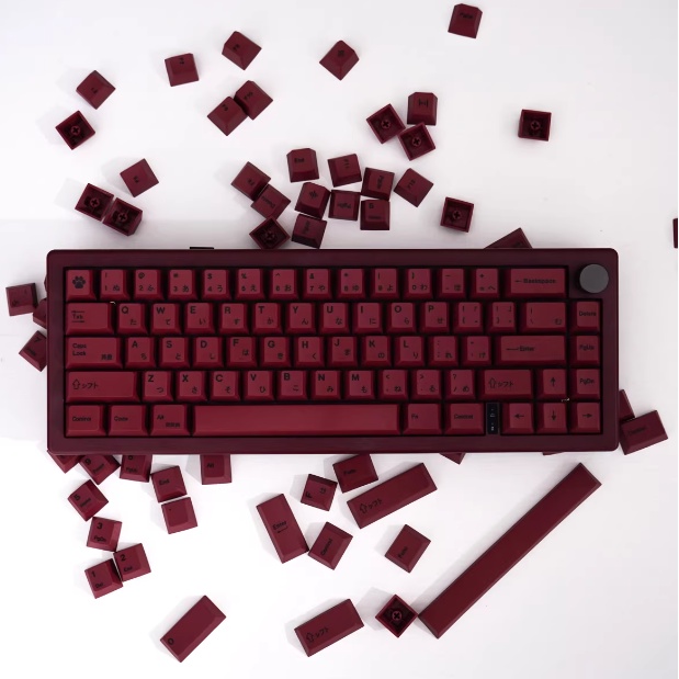 Gmk ปุ่มกดคีย์บอร์ด PBT 61 64 68 75 84 87 96 98 100 104 108 สีแดง ...