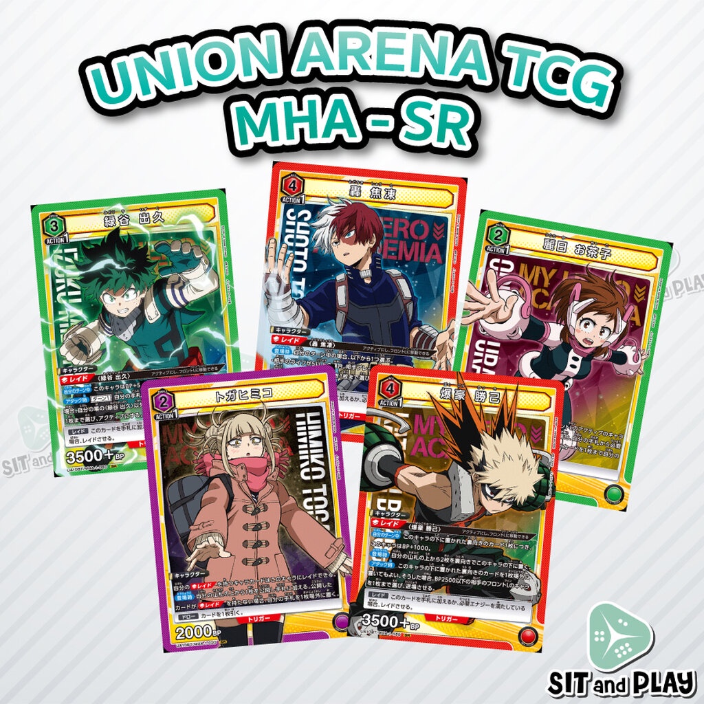 UA - My Hero Academia ระดับ SR UA10BT การ์ดเกม Union Arena | Shopee ...