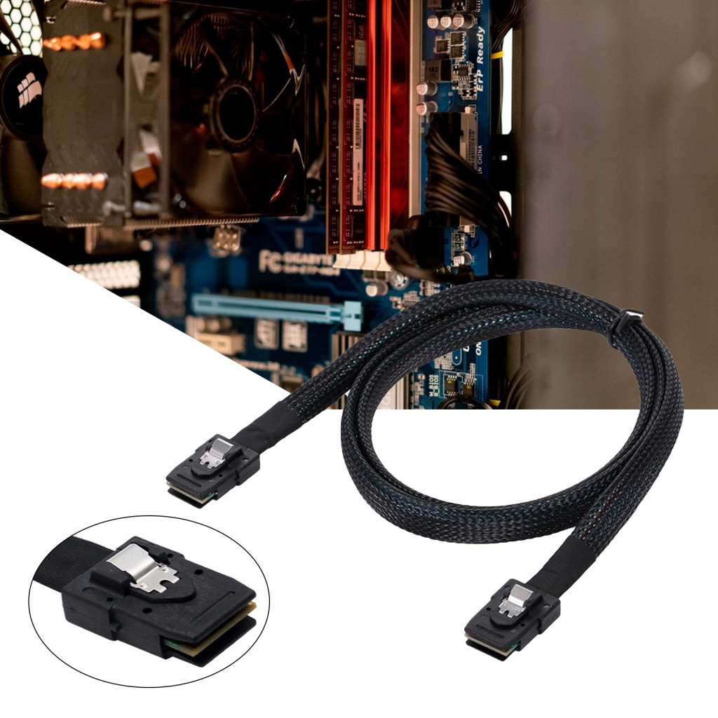 สายเคเบิลแปลง 6Gbs 36 Pins SAS 8087 to SFF 8087 สําหรับคอมพิวเตอร์ PC ...