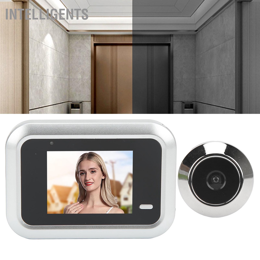 IntelligentS 1MP Smart Digital Door Viewer พร้อมจอแสดงผล TFT 2.4 นิ้วฟั ...