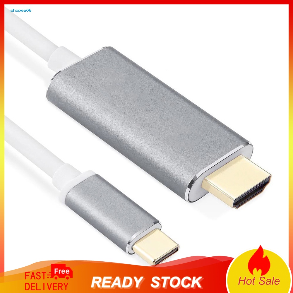 Setn อะแดปเตอร์แปลงสายเคเบิ้ล USB Type C เป็น HDMI 4K ยาว 18 ม. สําหรับ MacBook | Shopee Thailand