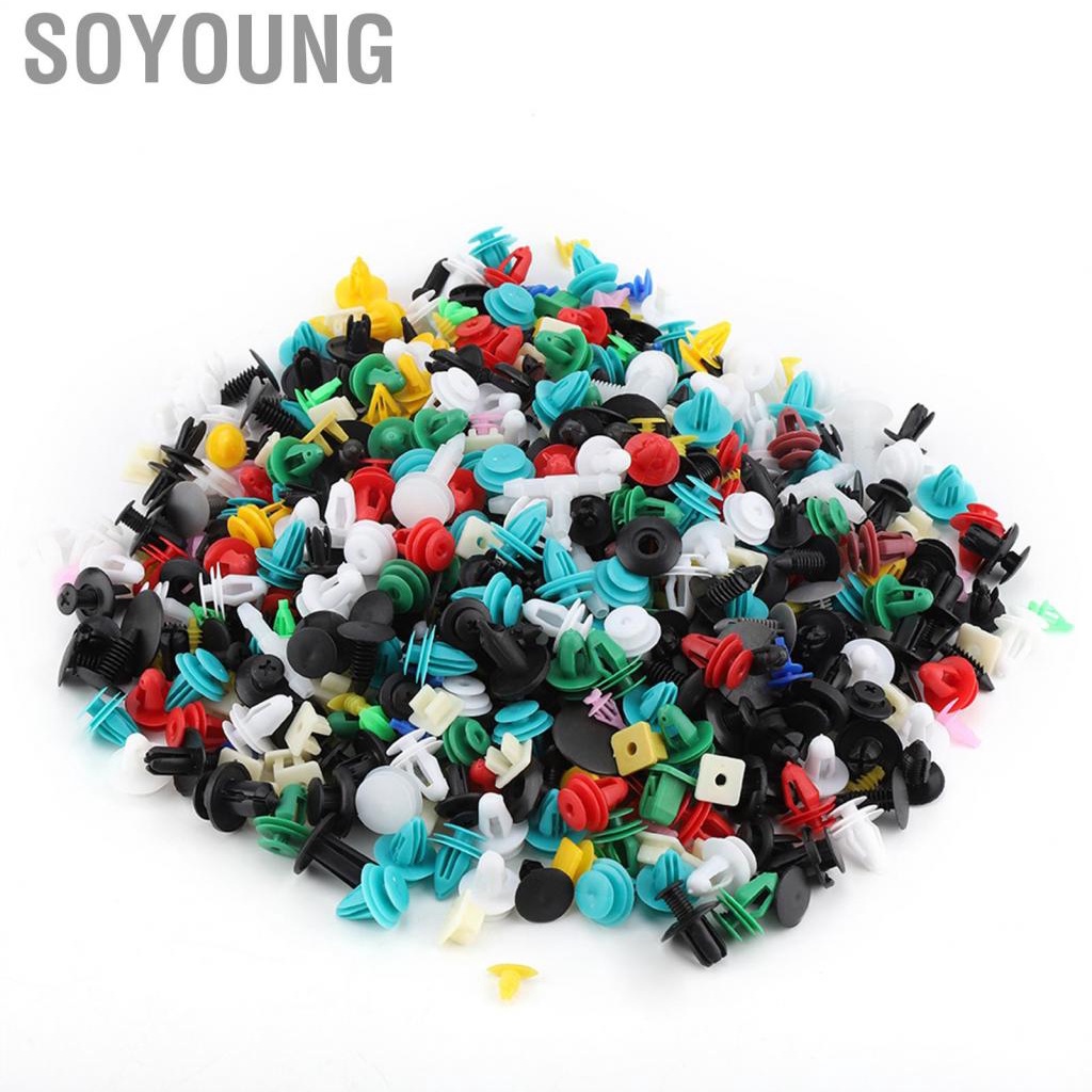Soyoung 500Pcs 30 Sizes Assorted Plastic Car Door Trim Clip Bumper ...