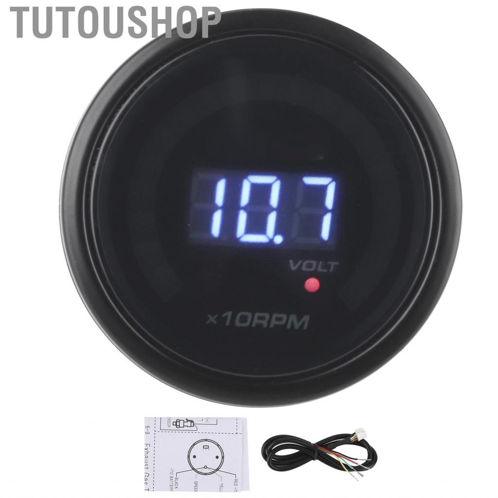 Tutoushop Car Tachometer RPM Gauge Tacho Digital Display Voltage Meter ...
