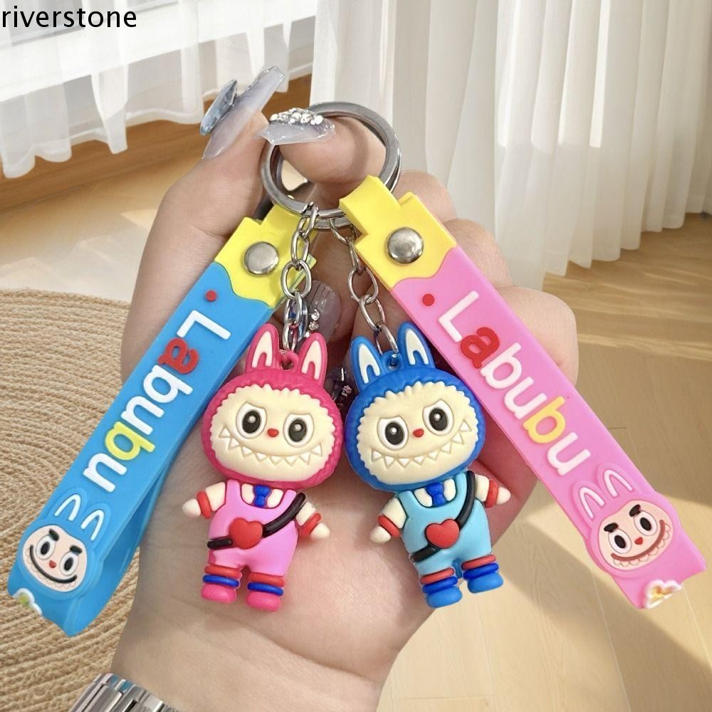 Riverstone พวงกุญแจ PVC, Anti-lost 3D Labubu แกะพวงกุญแจ,ของเล่น ...