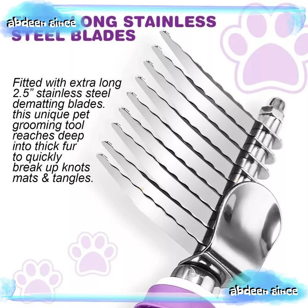 Abdeensince หวีสัตว์เลี้ยง, ลดผมหลุด สแตนเลส สัตว์เลี้ยง Dematting Hair ...