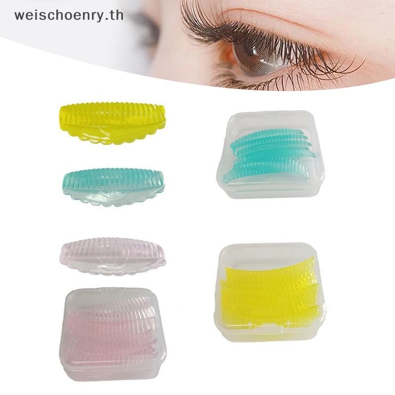 Ww 4 คู่กาวฟรีซิลิโคน Eyelash Perm Pads 4 ขนาด Sticky Lashes Rods ...