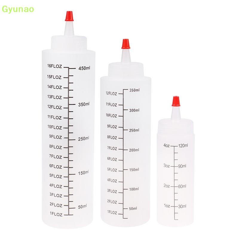 [Gyu] 120/350/450ml ขวดพลาสติกปากเข็มบีบขวดบีบบีบบีบขวดบรรจุป้องกันการรั่วสําหรับห้องครัวสลัดซอส ...