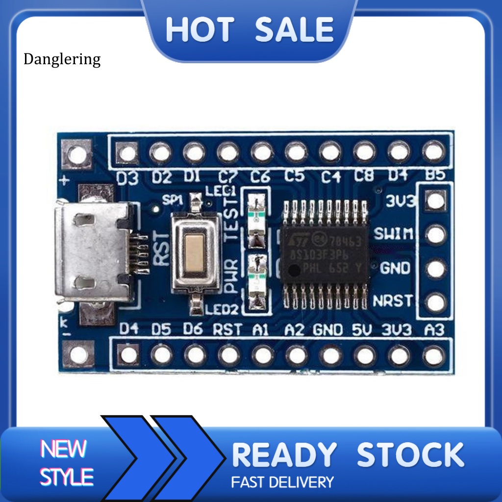 Dl โมดูลอิเล็กทรอนิกส์ SWIM Debugging 254 Pin 10000 ครั้ง ปุ่มรีเซ็ตลบได้ Micro USB STM8S ...